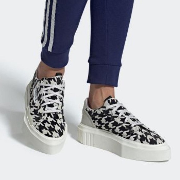 adidas | Shoes | Nwt Adidas Hypersleek Houndstooth Platform W 75 | Poshmark